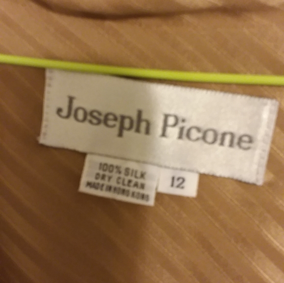 Joseph Picone | Tops | Joseph Picone Blouse Size 2 Tan Euc | Poshmark